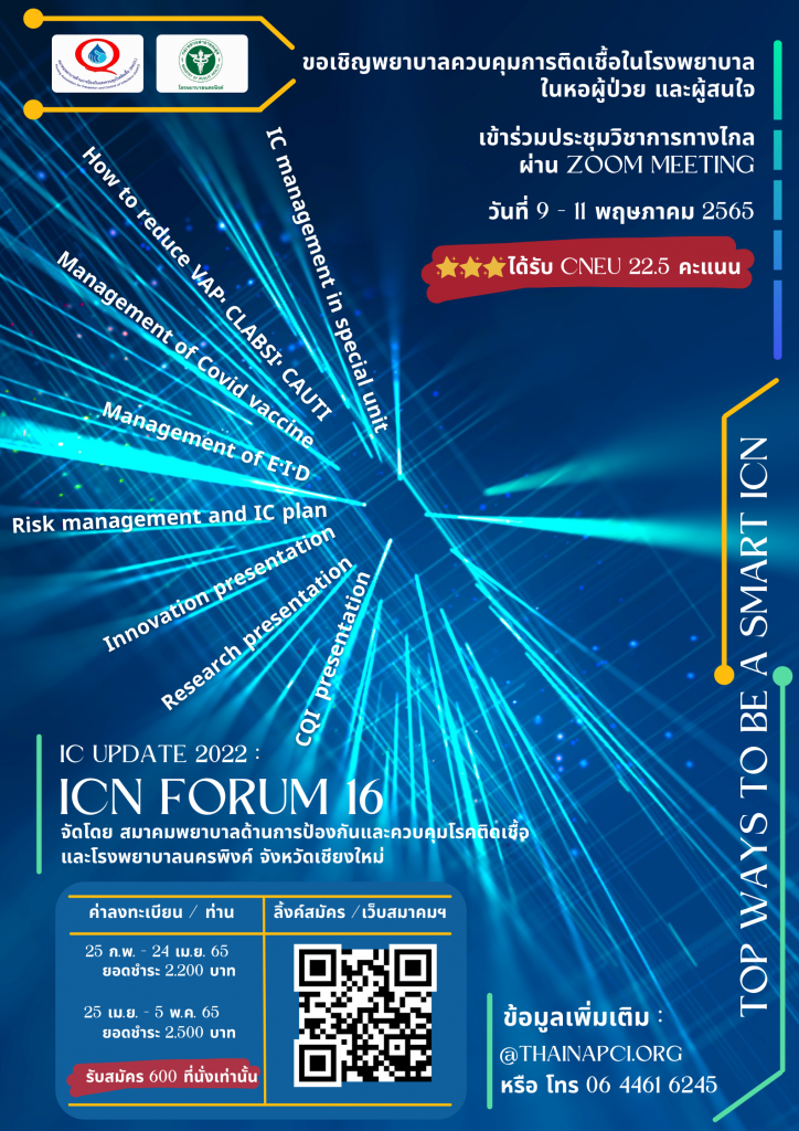 ประกาศ รายชื่อผลงานวิชาการที่ผ่านการพิจารณาให้นำเสนอในการประชุมวิชาการ ICN Forum ครั้งที่ 15 ...